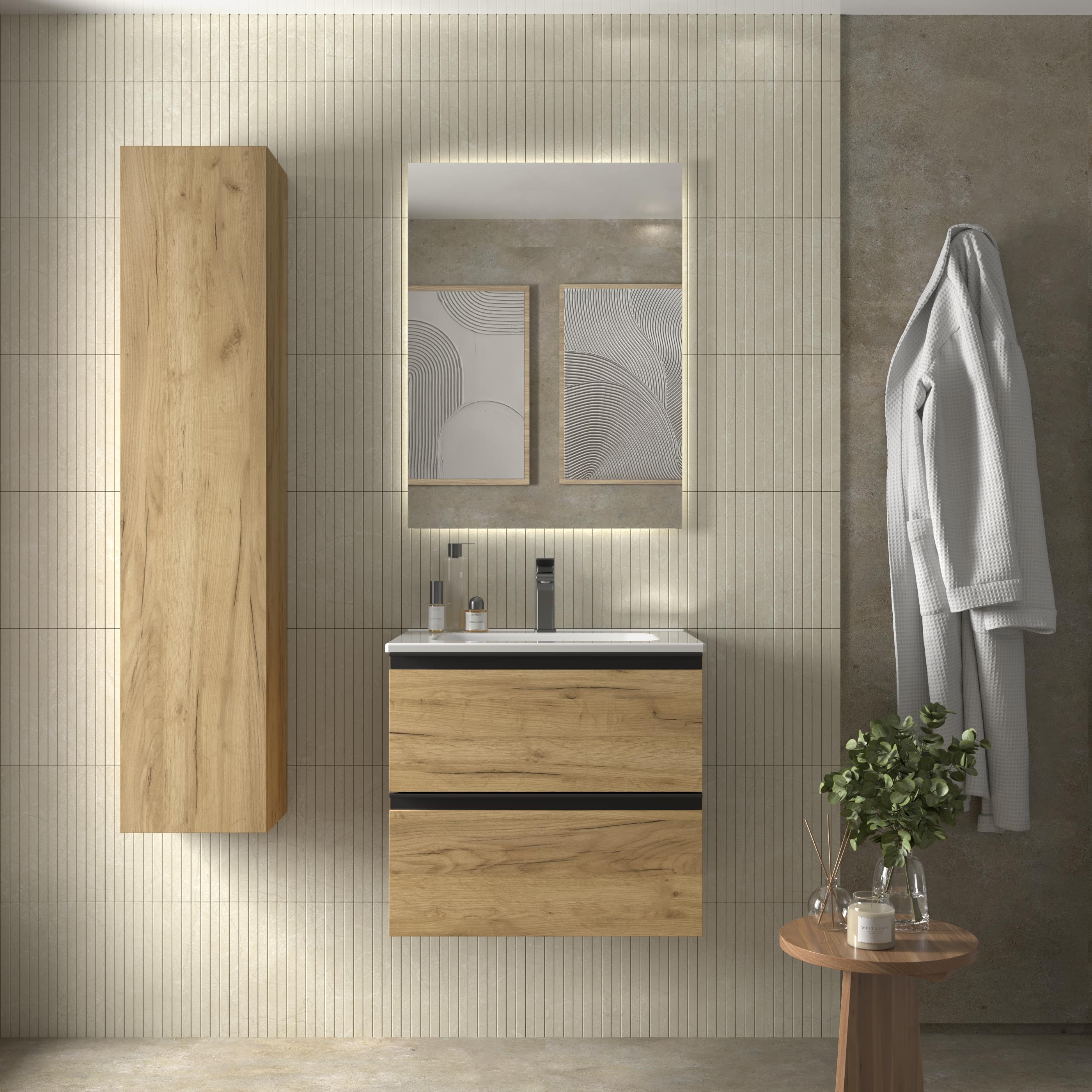 Mueble de baño metal con 2 cajones y lavabo de 1 poza Bequia Salgar ...