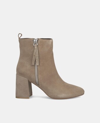 Botines de mujer de piel con cremallera lateral · Alma en Pena · El ...