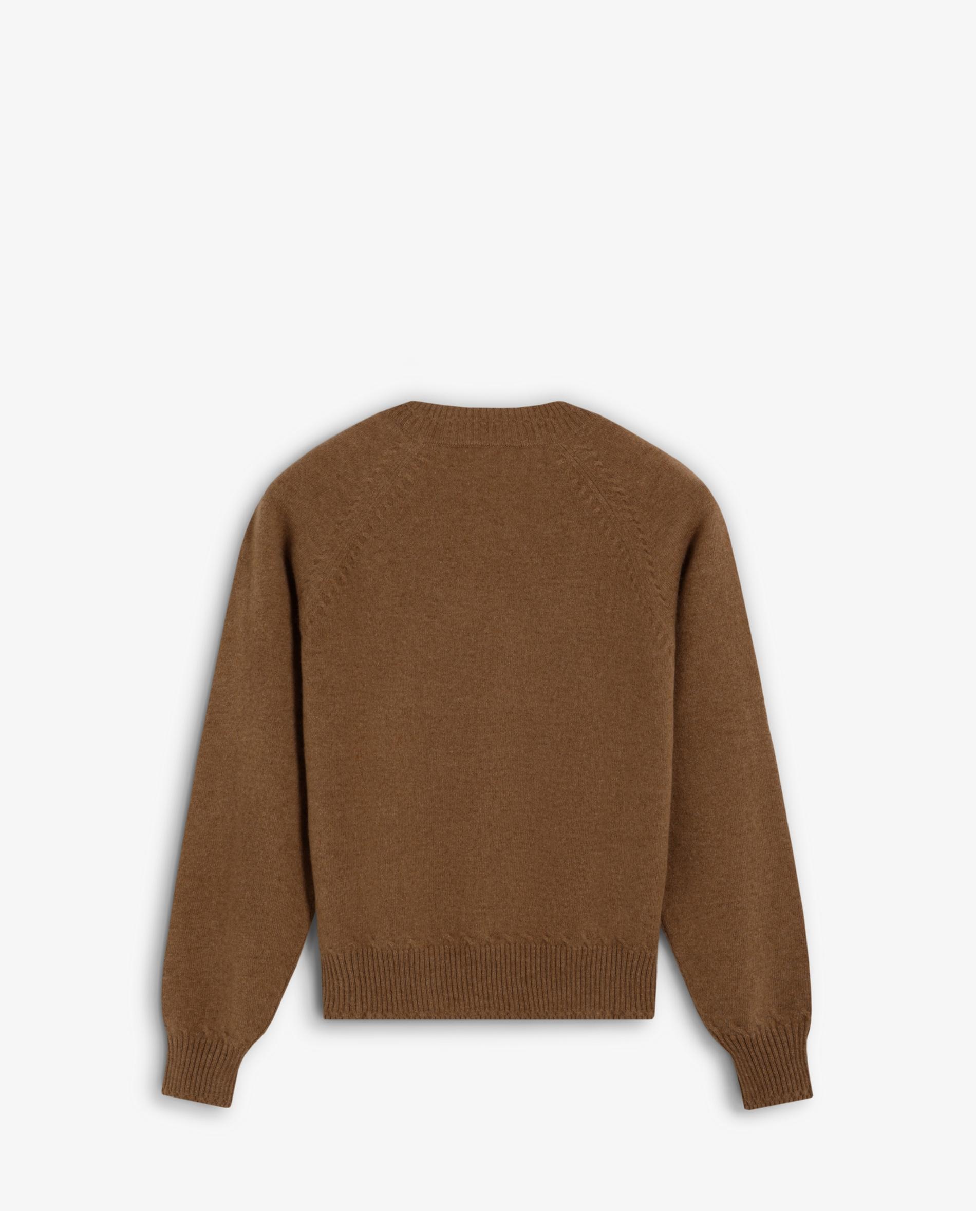 Jersey de mujer 100% cashmere con escote de pico Camel Scalpers · El ...