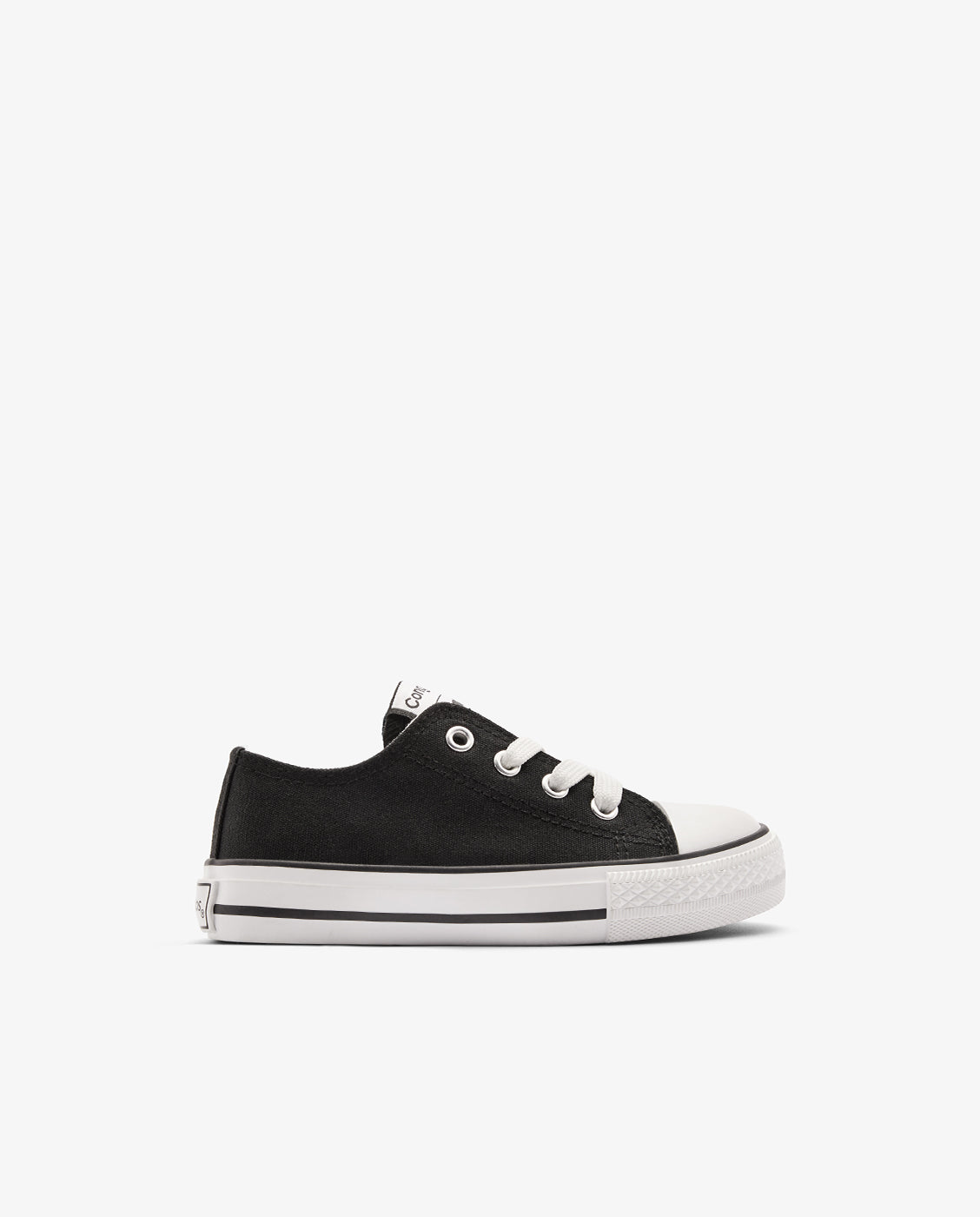 Zapatillas deportivas de niños de lona con plataforma Negro Conguitos ...