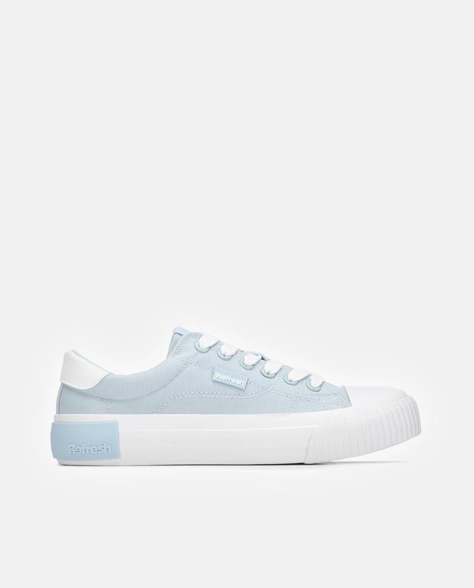 Zapatillas básicas de mujer con cordones Azul claro Refresh · El Corte ...