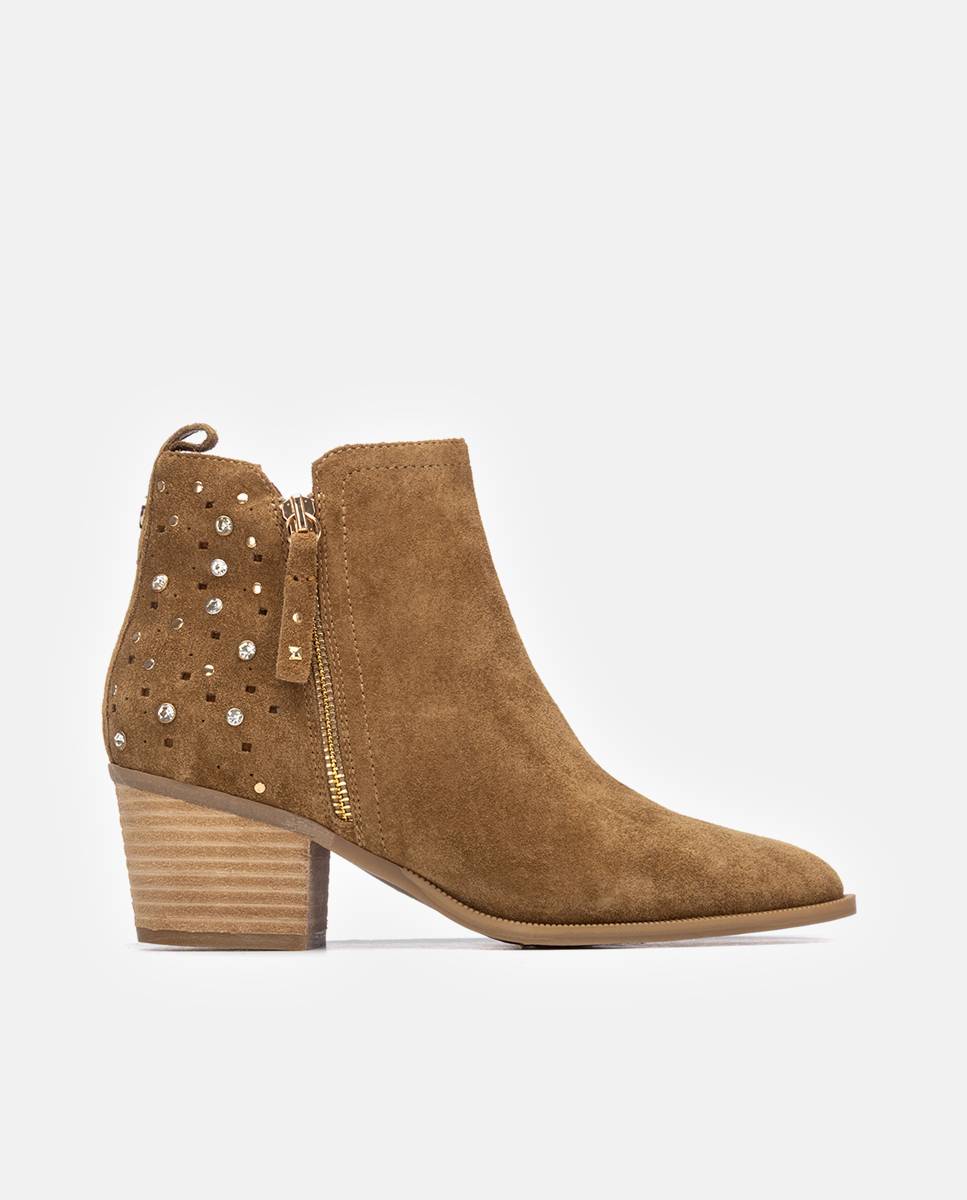 Botines cowboy de mujer de piel con cierre de cremallera Carmela · El ...