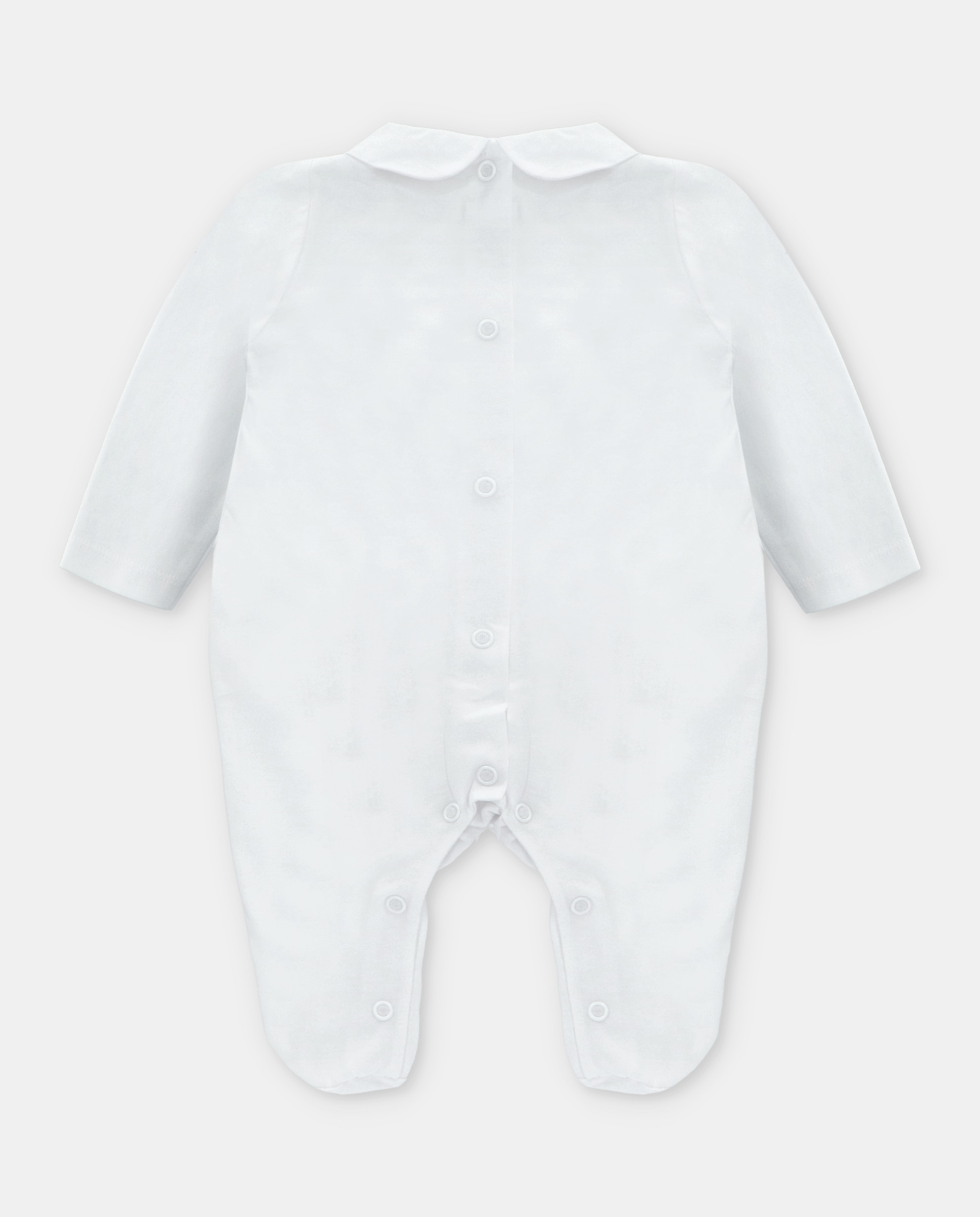 Pijama pelele de bebé niño interlock con laterales canesú fruncido ...