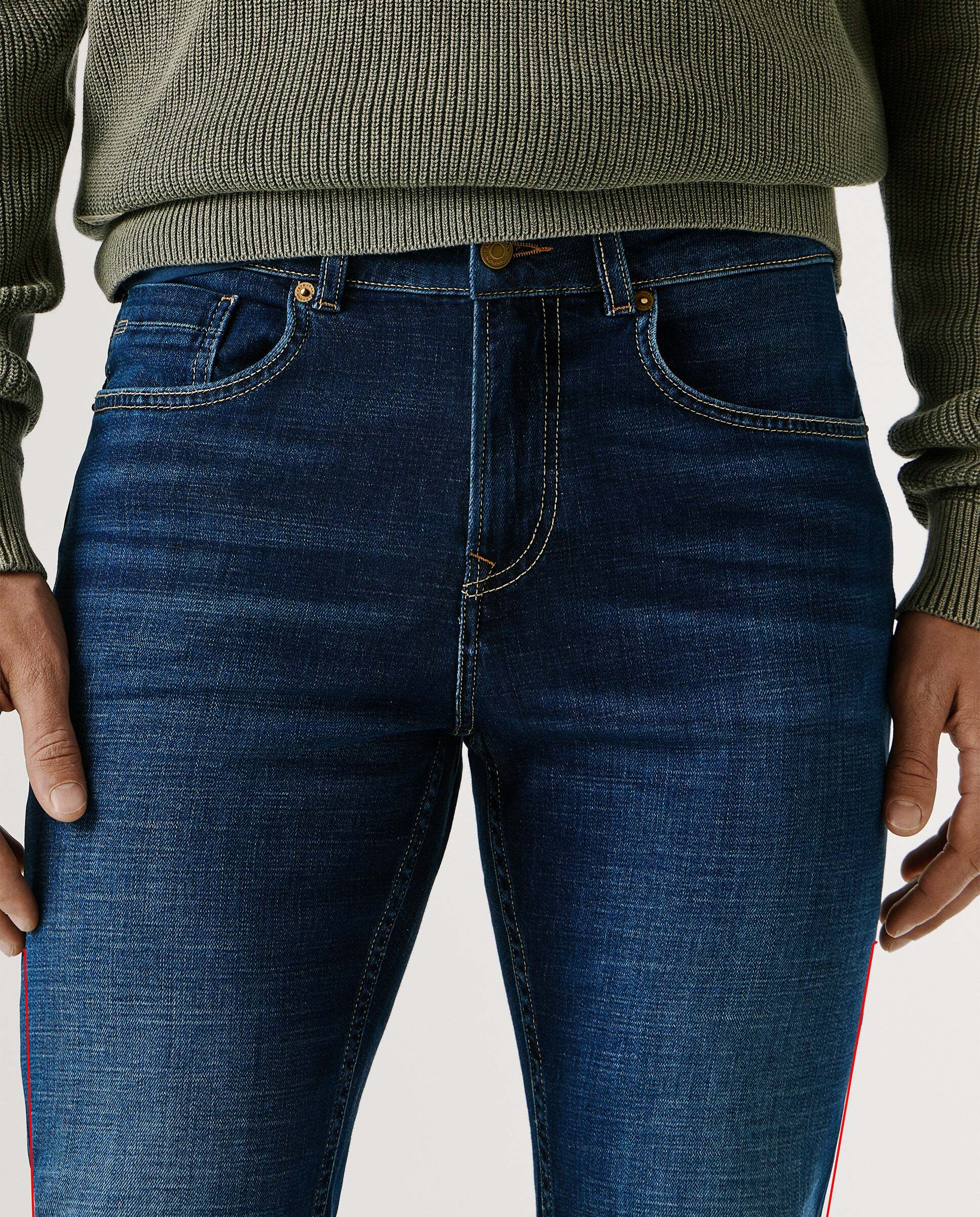 Cash- jeans fit recto y tiro regular Azul oscuro · El Corte Inglés