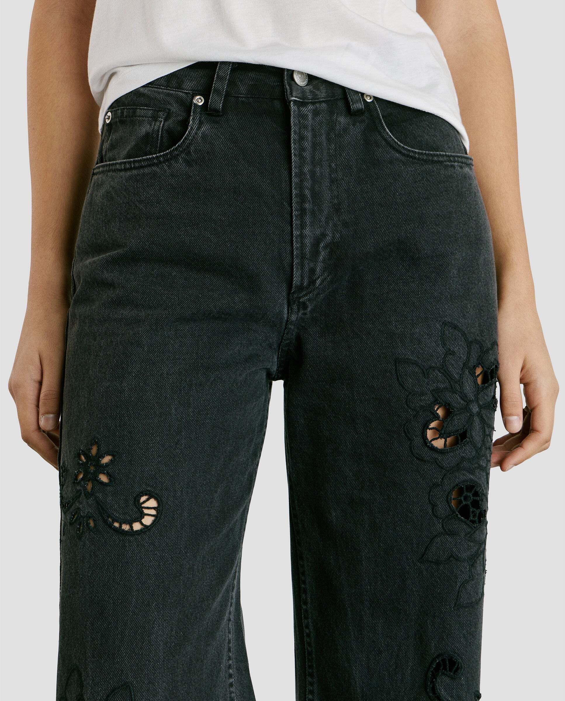 W11 - jeans de mujer fit recto y tiro alto Negro Pepe Jeans · El Corte ...