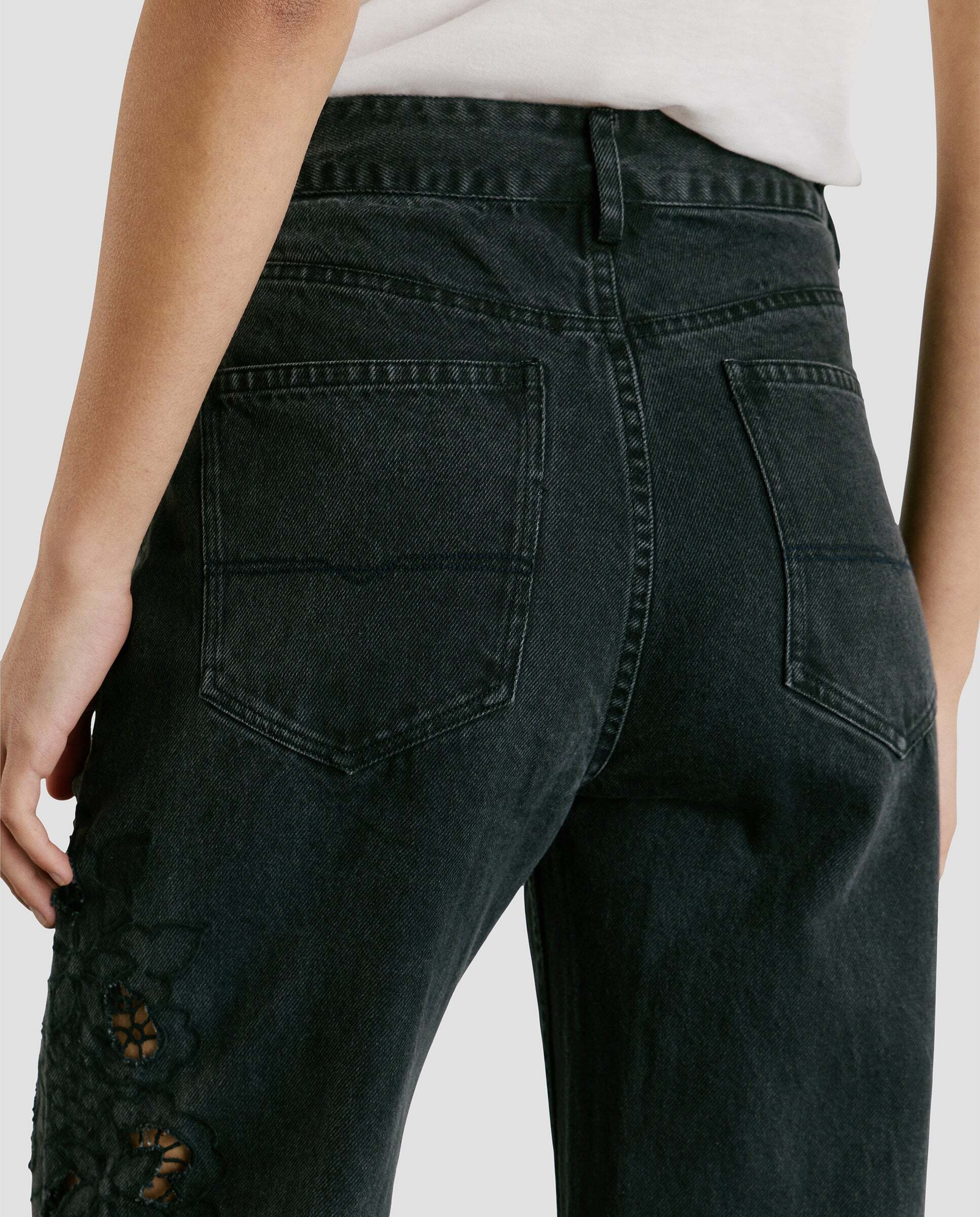 W11 - jeans de mujer fit recto y tiro alto Negro Pepe Jeans · El Corte ...