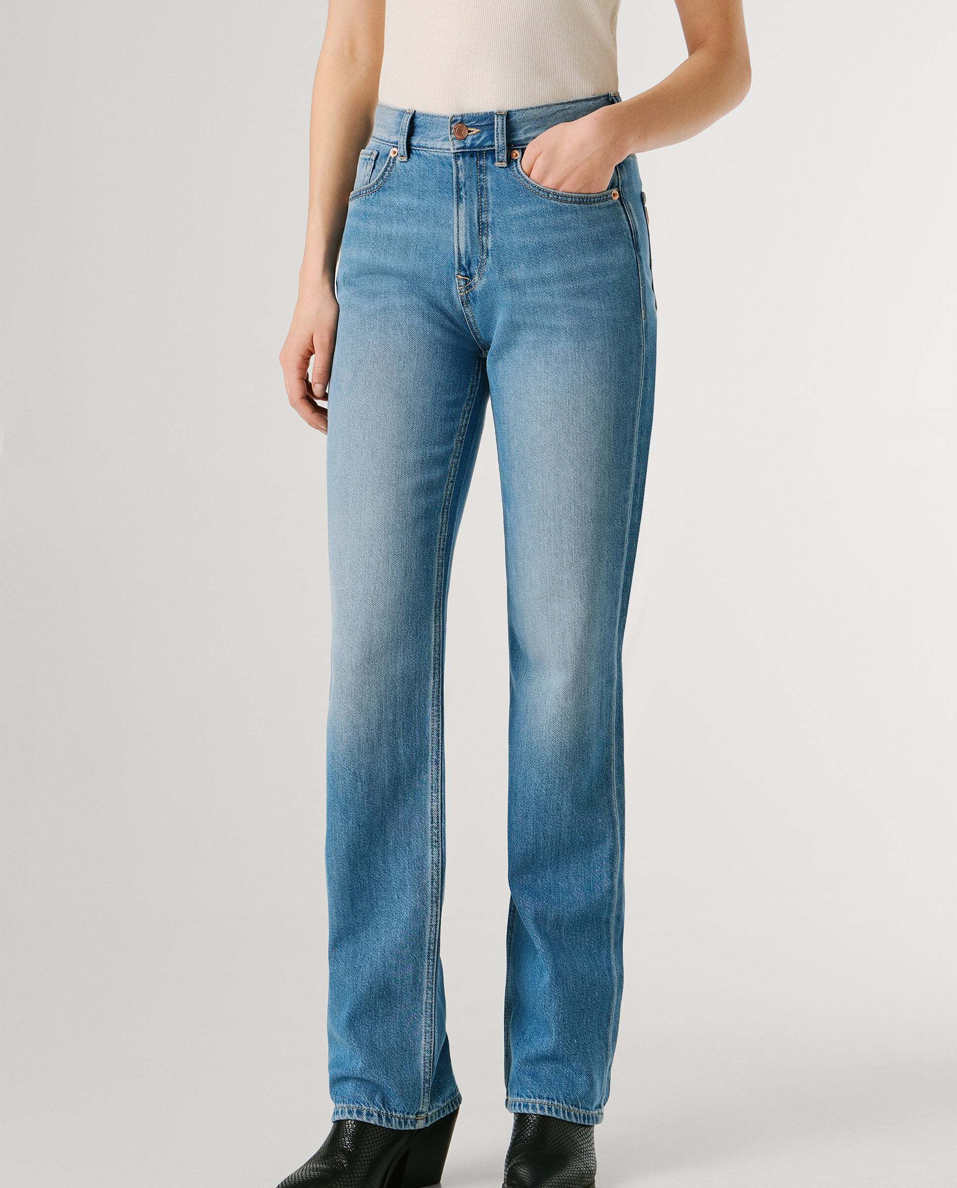 Jeans fit recto y tiro alto - robyn Azul Pepe Jeans · El Corte Inglés