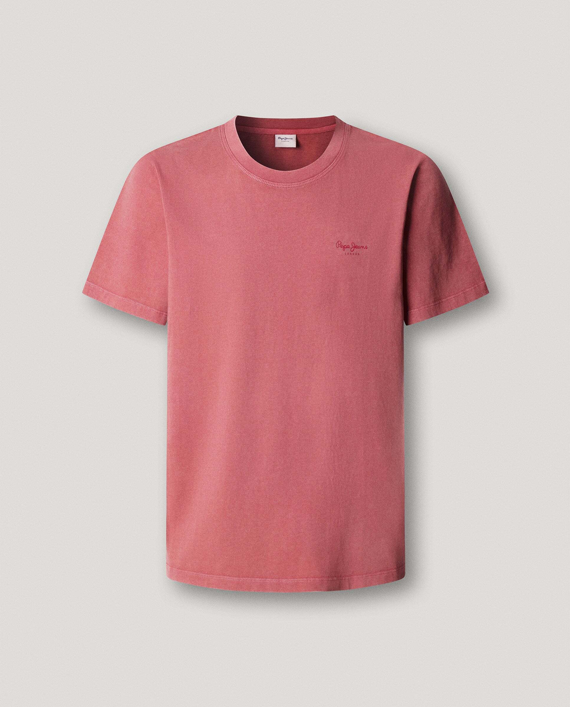 Camiseta de hombre logo estampado fit regular Melocotón · El Corte Inglés