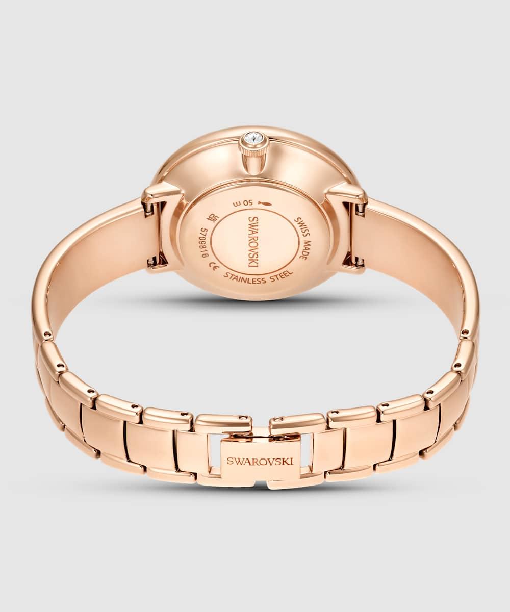 Reloj de mujer crystalline de acero inoxidable con cristales Blanco ...