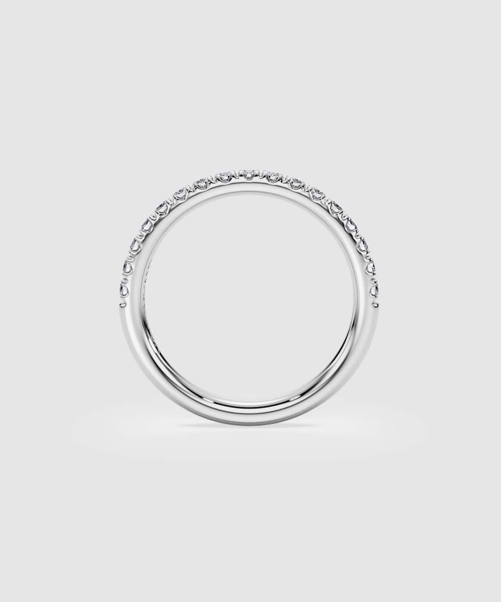 Anillo eternity plateado con diamantes Blanco Swarovski · El Corte Inglés