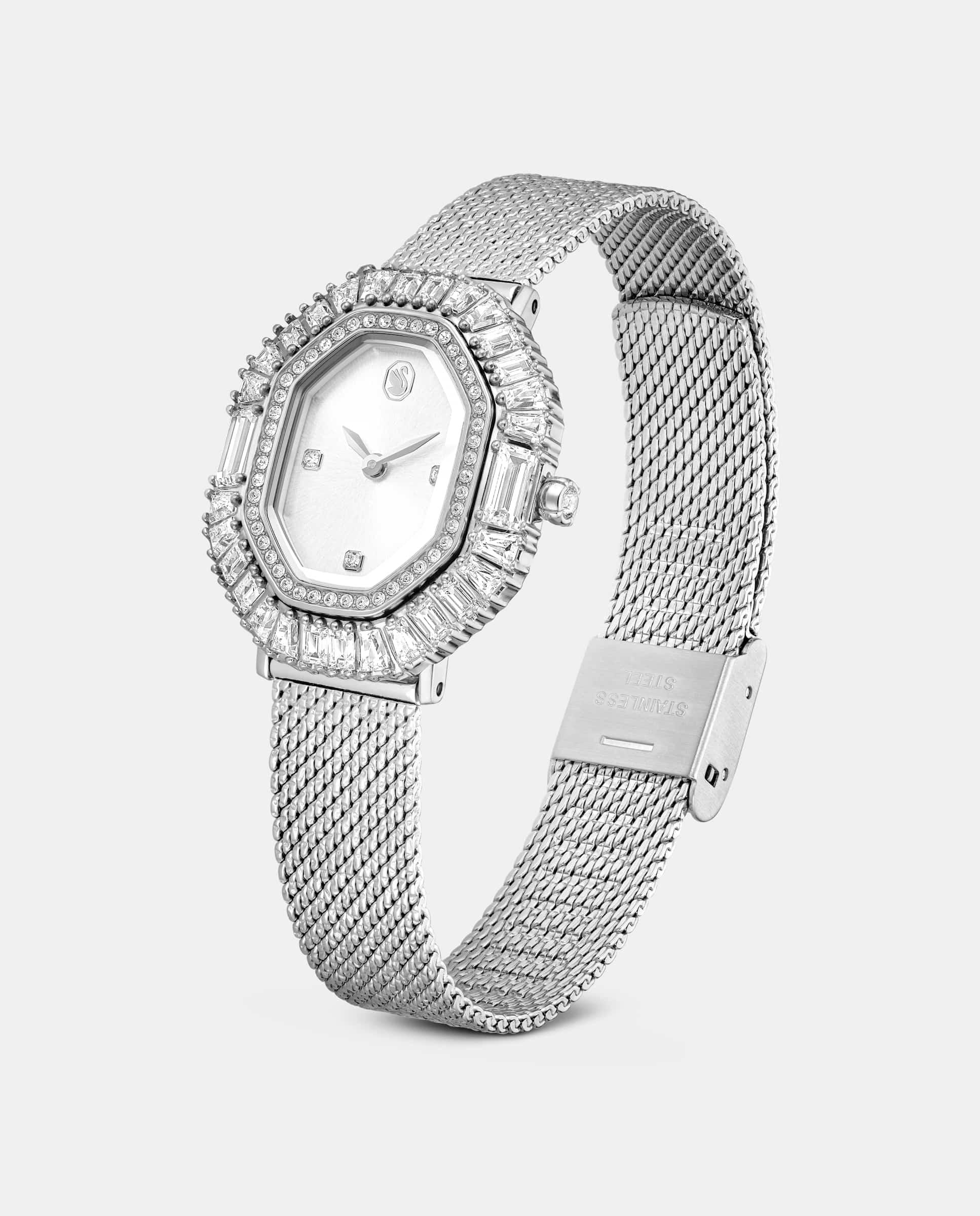 Reloj de mujer tipo brazalete con circonitas Plateado Swarovski · El ...