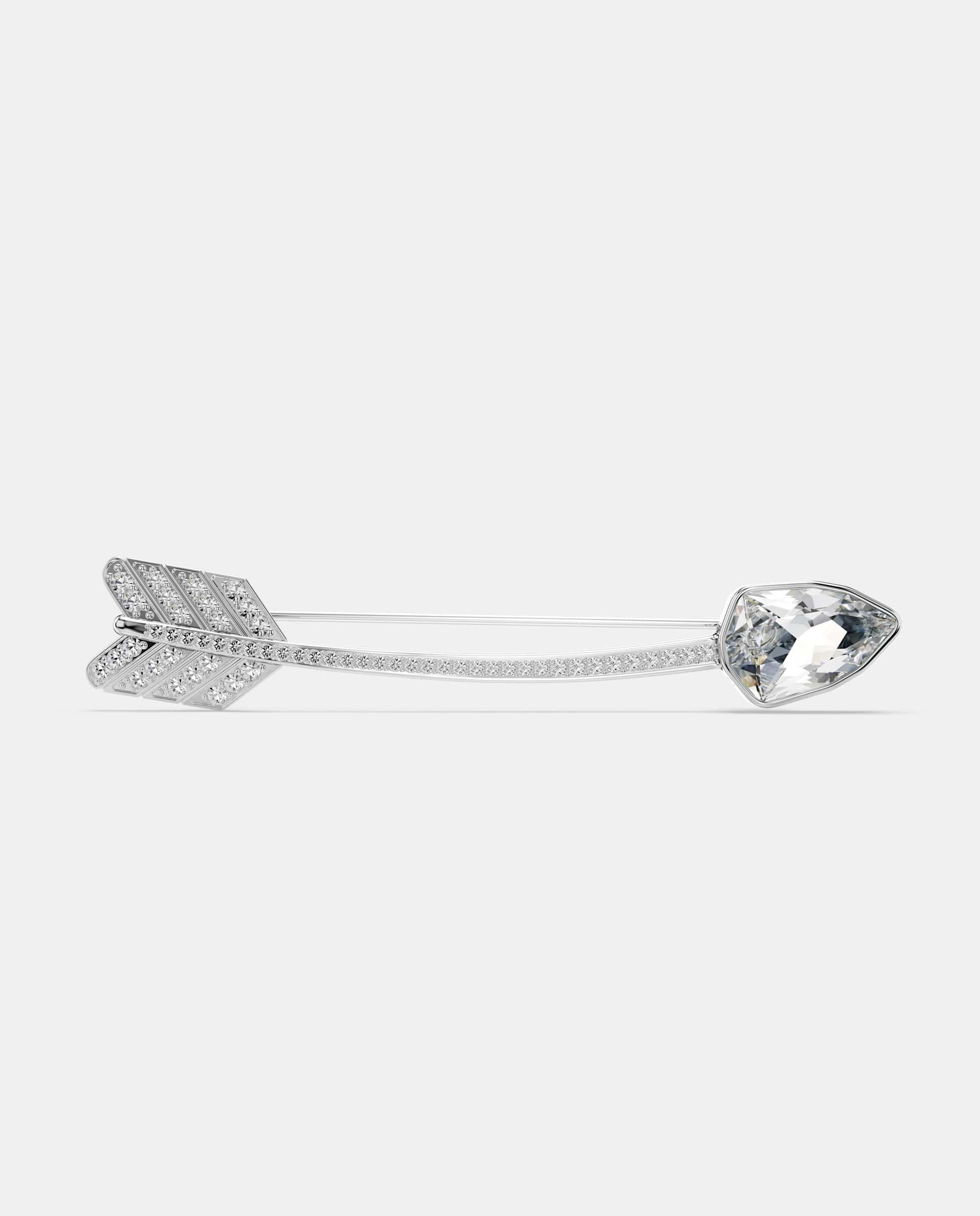 Broche idyllia en forma de flecha con cristales Blanco Swarovski · El ...