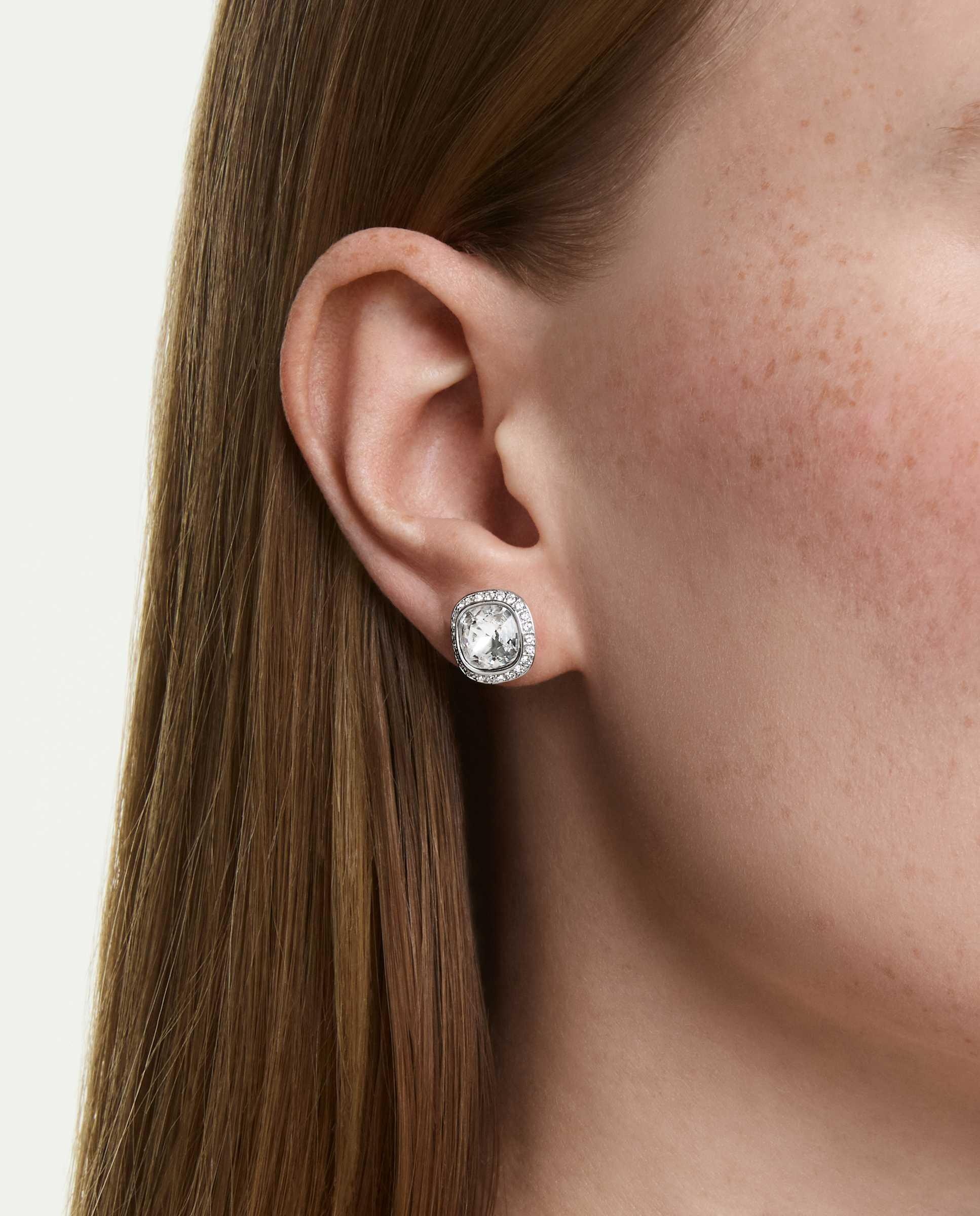 Pendientes una angelic largos con cristales Blanco Swarovski · El Corte ...