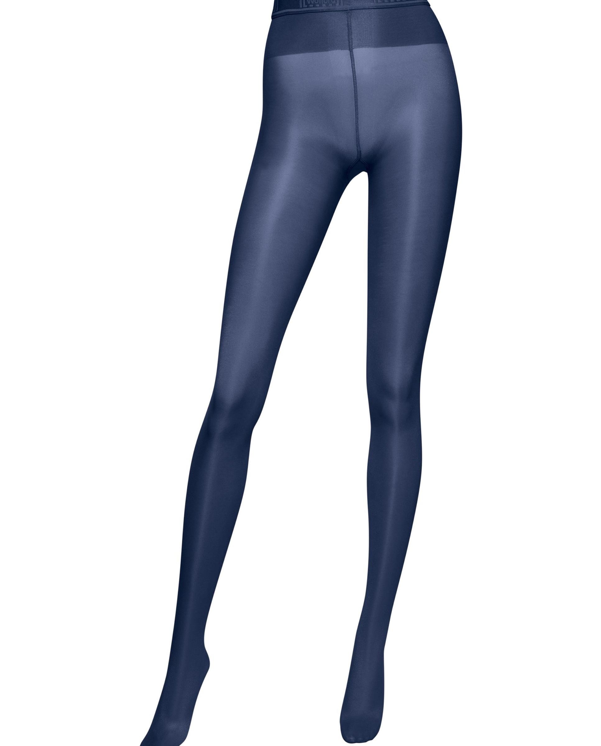 Panties 40 denier semitransparentes efecto brillo Azul índigo Wolford ...