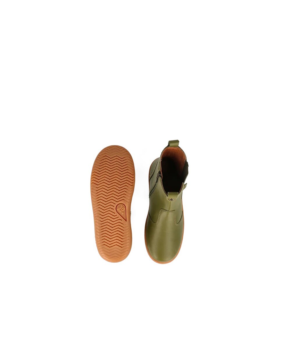 Botas infantiles de niños de piel con abertura elástica extensible ...