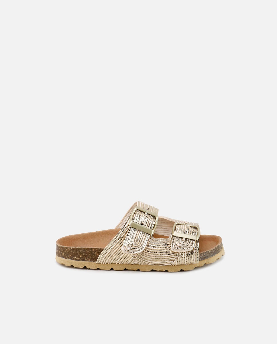 Sandalias de niña en rafia Oro Eli 1957 · El Corte Inglés