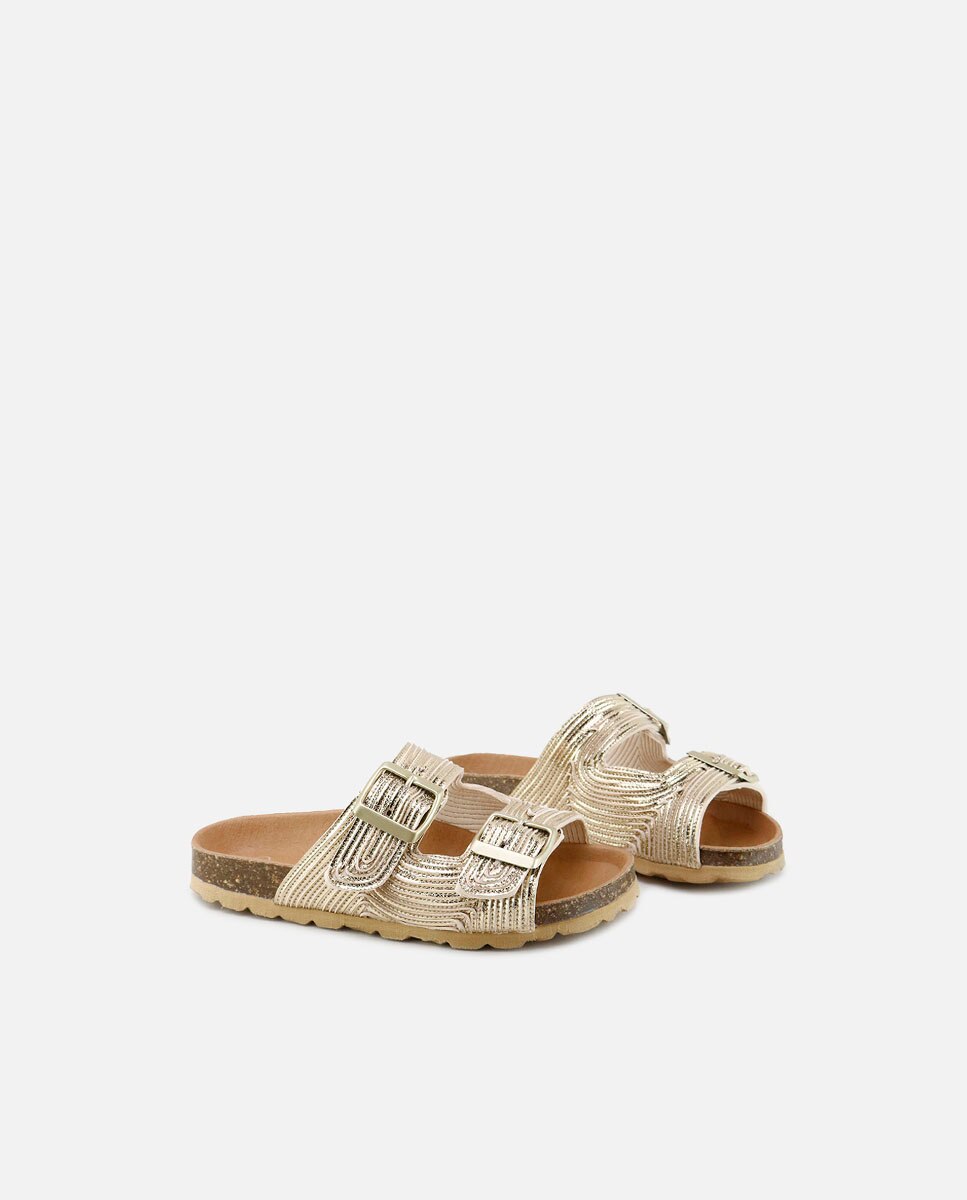 Sandalias de niña en rafia Oro Eli 1957 · El Corte Inglés