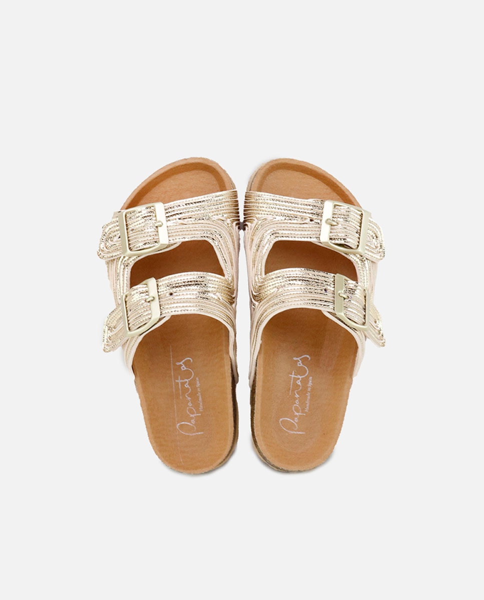 Sandalias de niña en rafia Oro Eli 1957 · El Corte Inglés